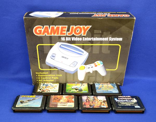 GAMEJOY 16BIT メガドライブ互換機 ソニックなどソフト7本セット(本体、アクセサリー)｜売買されたオークション情報、yahooの ...