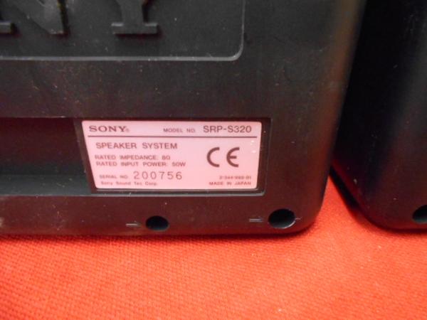 SONY SRP-S320 SPEAKER SYSTEM ペア 壁付け金具付き(スピーカー本体)｜売買されたオークション情報、yahooの商品 ...