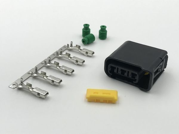 ダイハツ イグニッションコイル カプラー 予備端子 1セット 黒 古河電工 3P コネクター 検索用 90048-52126 90048 ...
