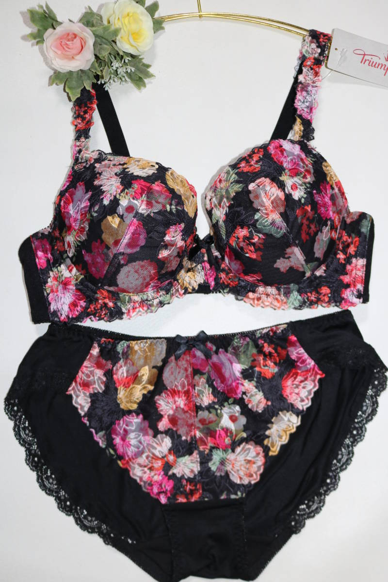 C75 L トリンプ AC007 花柄 ブラ＆ショーツ 黒(75)｜売買されたオークション情報、yahooの商品情報をアーカイブ公開 - オークファン（aucfan.com）
