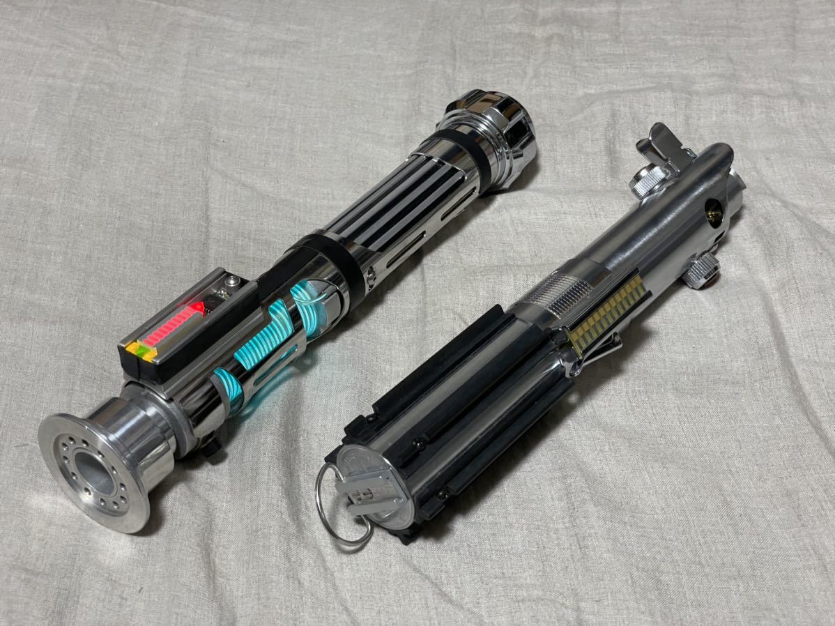 2本セット Parksabers ESB ルーク 一部リアルGraflexパーツ &カスタムライトセーバー ELブレード スターウォーズ ...