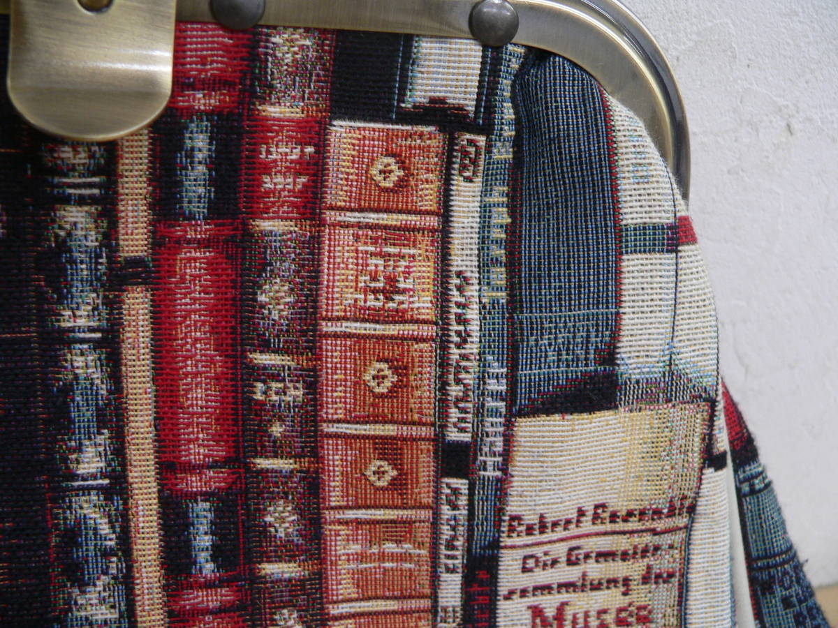 29092 保管品 ハンドバッグ 柄物 サポネッタ オシャレ がま口系 サイズ横約30cm縦約22cm(ハンドバッグ)｜売買されたオークション情報、yahooの商品情報をアーカイブ公開 ...