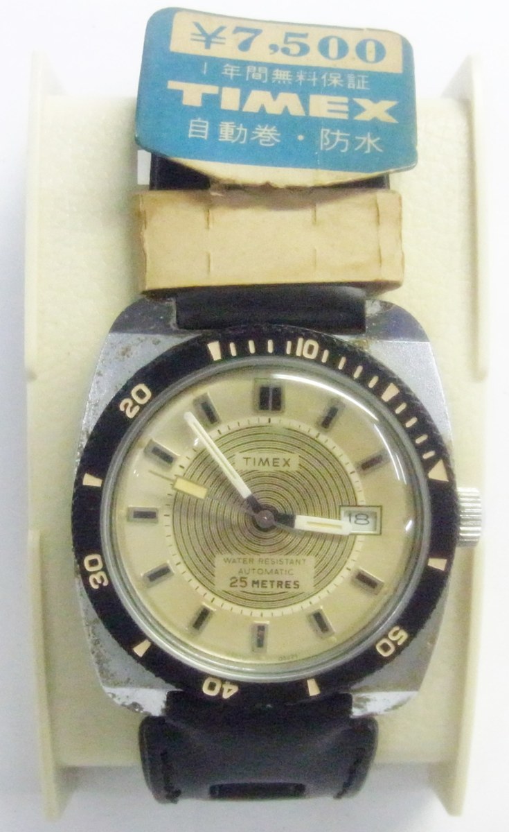 デッドストック TIMEX タイメックス AUTOMATIC オートマチック 25 METRES 自動巻き メンズ 腕時計 稼働品 F0914109(タイメックス)｜売買されたオークション情報 ...