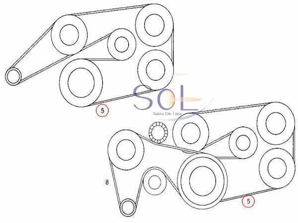 ベンツ W202 W203 W208 R170 ファンベルト Vベルト C200 C230 CLK200 SLK230 0119970292 ...