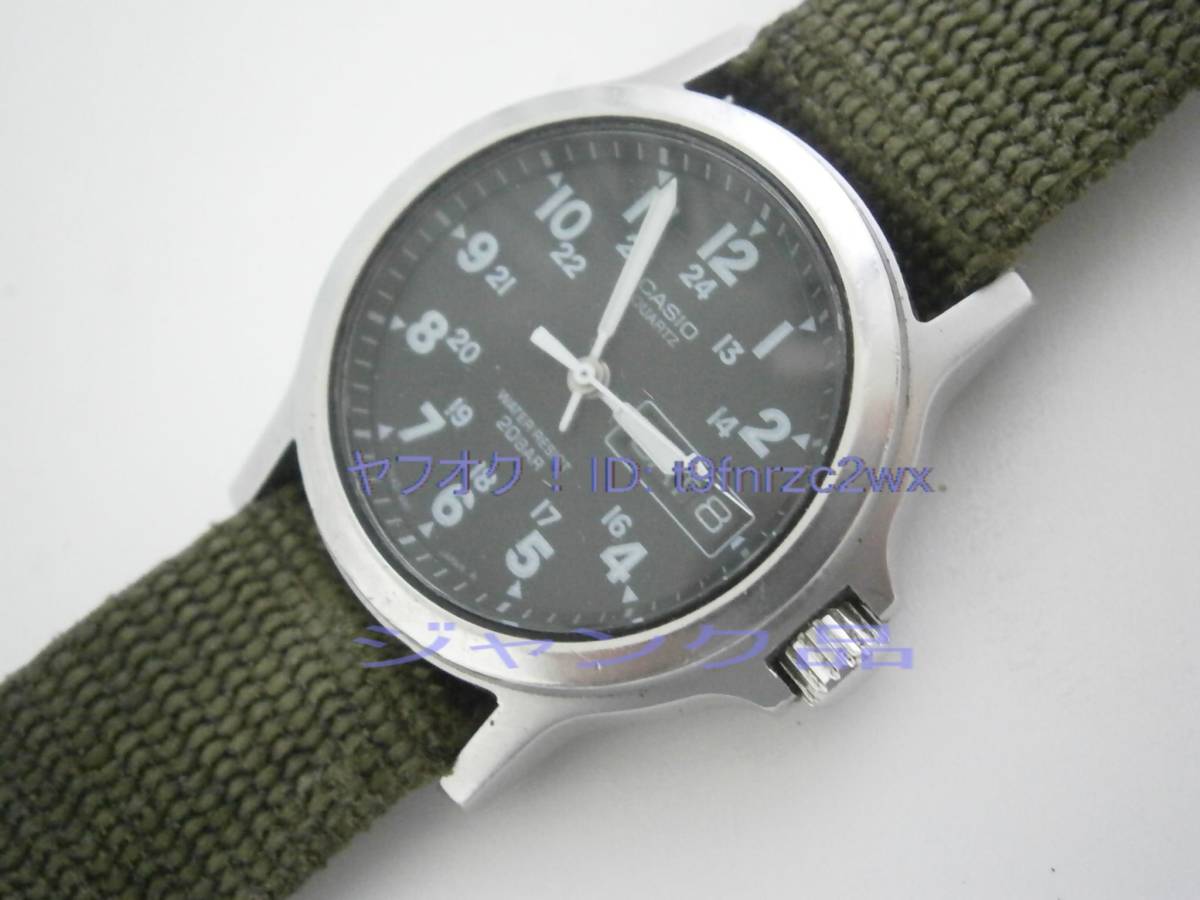 カシオ CASIO QUARTZ WATER RESIST 20BAR MD-706 腕時計 クォーツ ミリタリーウォッチ 稼働品 ジャンク ...