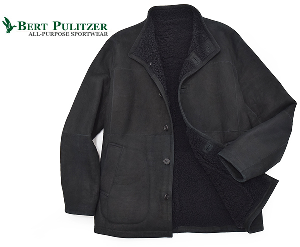 定価20万円 バート ピューリッツァー BERT PULITZER ダブルフェイス 羊革 ふかふか スタンドカラー ムートンジャケット M/墨黒(毛皮、ファー)｜売買されたオークション情報 ...