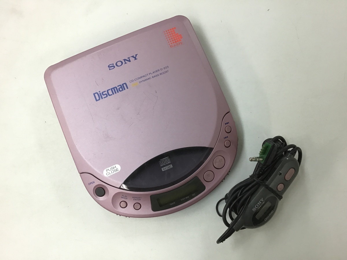 SONY Discman D-223 CDプレーヤー ディスクマン 現状品 7427W(CDプレーヤー)｜売買されたオークション情報 ...
