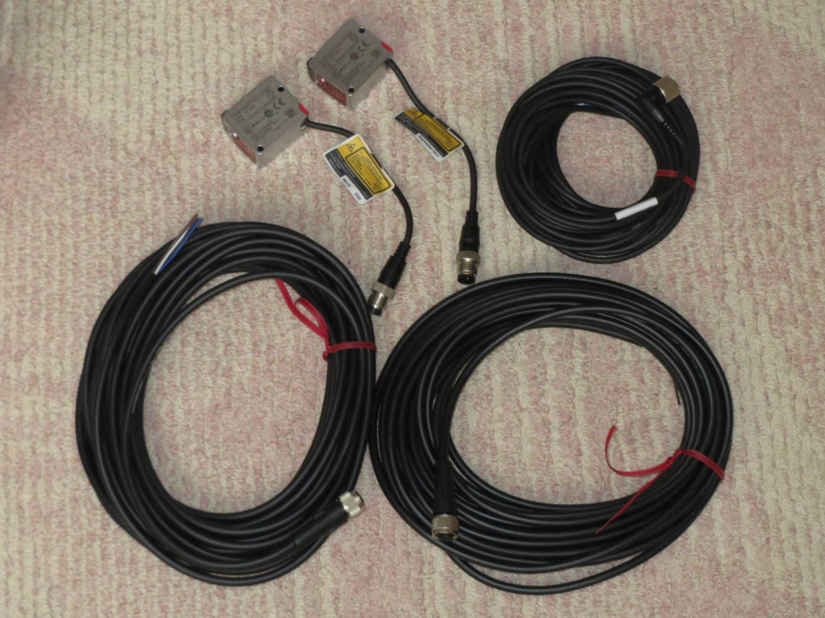 KEYENCE キーエンス アンプ内蔵型TOFレーザーセンサ LR-TB2000C M12コネクタケーブル 標準タイプ OP-87635 各2 ...