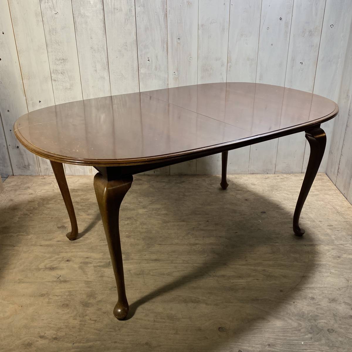 札幌発 ETHAN ALLEN イーセンアーレン クイーンアン様式 ダイニングテーブル アメリカ アンティーク調 猫脚 エクステンション可 菊倉TK(その他)｜売買されたオークション情報 ...