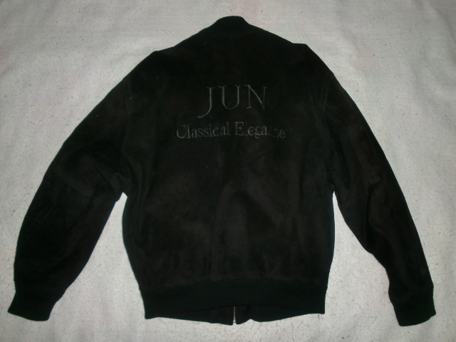 `80sヴィンテージ JUN MEN スウェードスタジャン F ジュンメン JUN Classical Elegance レザースタジャン ブラック VAN JAC 当時モノ(Lサイズ)｜売買 ...