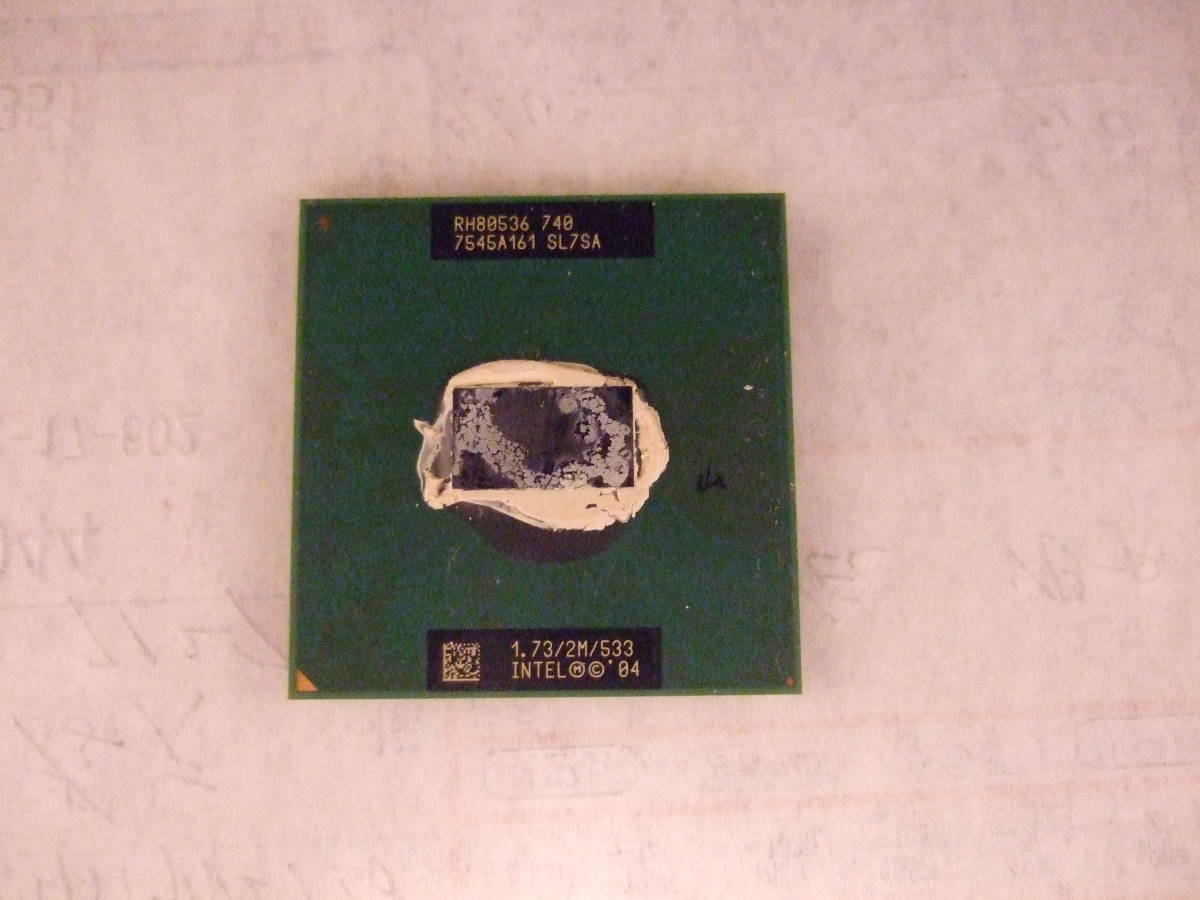 CPU Intel Pentium M Processor 740/1.73GHz/2M/533Mhz/SL7SA(Pentium)｜売買され ...