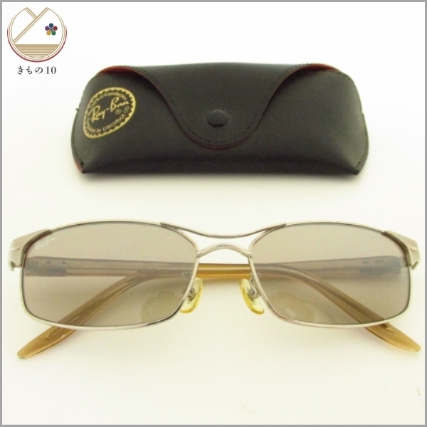 着物10 1円 Ray-Ban レイバン アイウェア サングラス ゴールド系 メンズ RB3317 003/8Z 58 16 ブランド品 同梱 ...