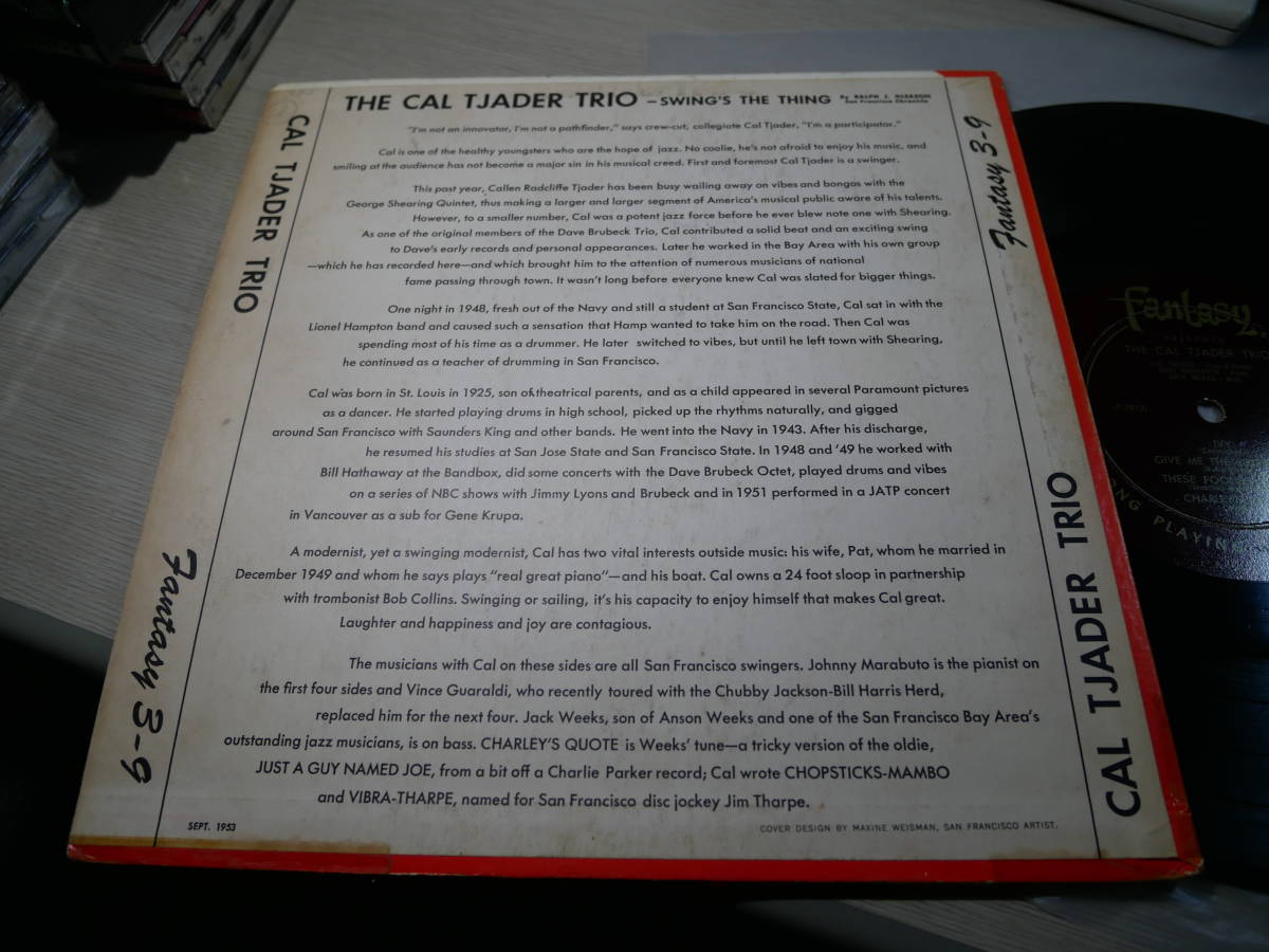USオリジナル/カル ジェイダー THE CAL TJADER TRIO/SWING'S THE THING USA/Fantasy:3-9 ...