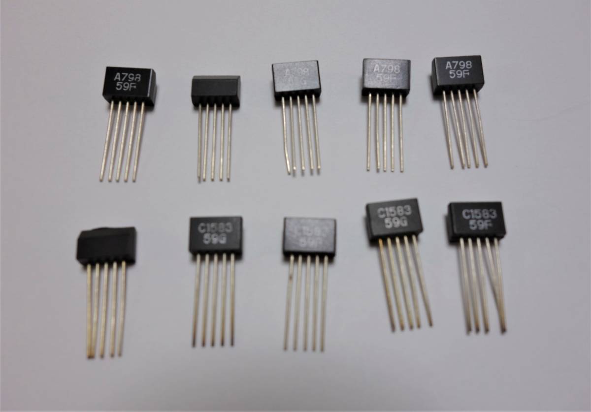 三菱 ローノイズ デュアルTR 2SA798／2SC1583 エミッター共通 5コンプリ 品(トランジスタ)｜売買されたオークション情報 ...