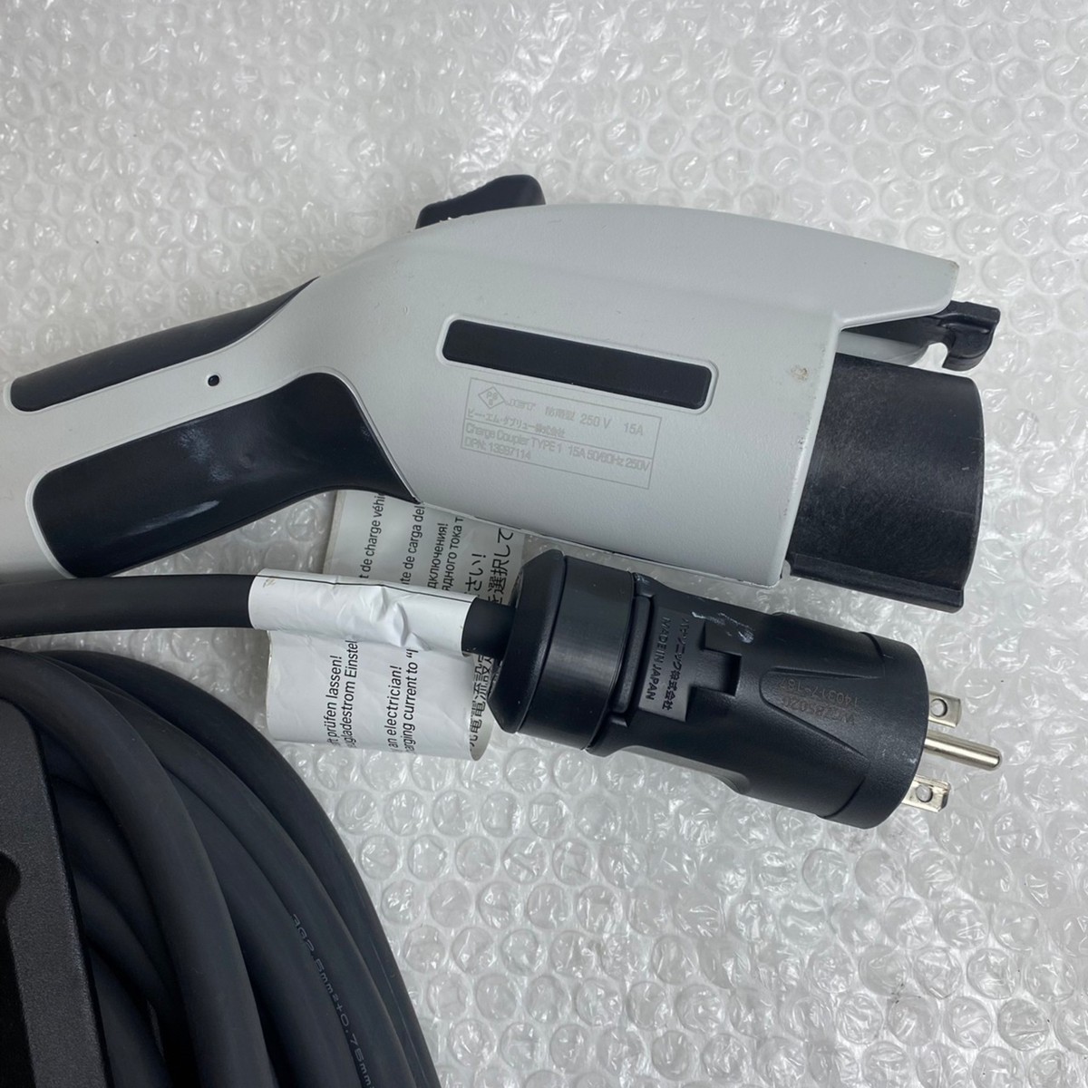 BMW 純正 EV充電ケーブル モード2ケーブル 約6m 8648050-03 200V 15A 50/60Hz 2016年 防雨型 本体 ケース バッテリー 充電 車用品 23(BMW用 ...