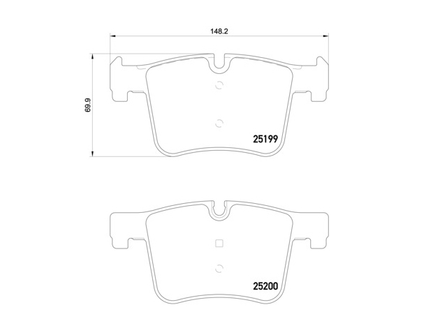 BREMBO 低ダスト BMW フロントブレーキパッド F20 F22 F23 34106799801 34106856191 ...