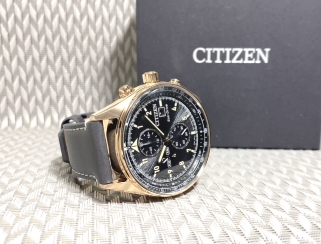 シチズン CITIZEN 正規品 腕時計 エコ ドライブ eco-drive 電池交換不要 クロノグラフ メンズ レザーベルト ブラック ...