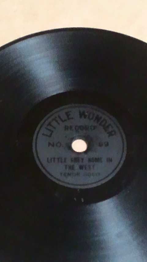 1910年代アメリカ14cm片面78rpm Little Wonder Record リトルワンダーレコード番号99 リトルグレイホームインザ ...