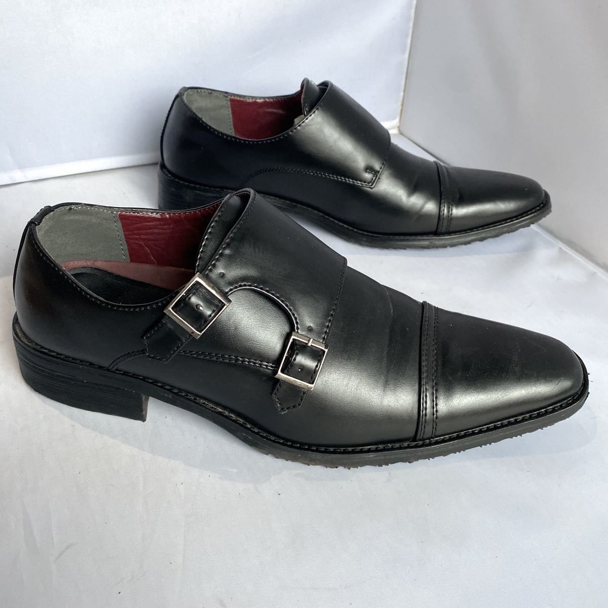 良品 SIMPLE BEAUTY BASIC ビジネス シューズ ベルト ストラップ 25 5cm ブラック モード デザイン 革靴 靴 スーツ 就活(25.5cm)｜売買されたオークション ...