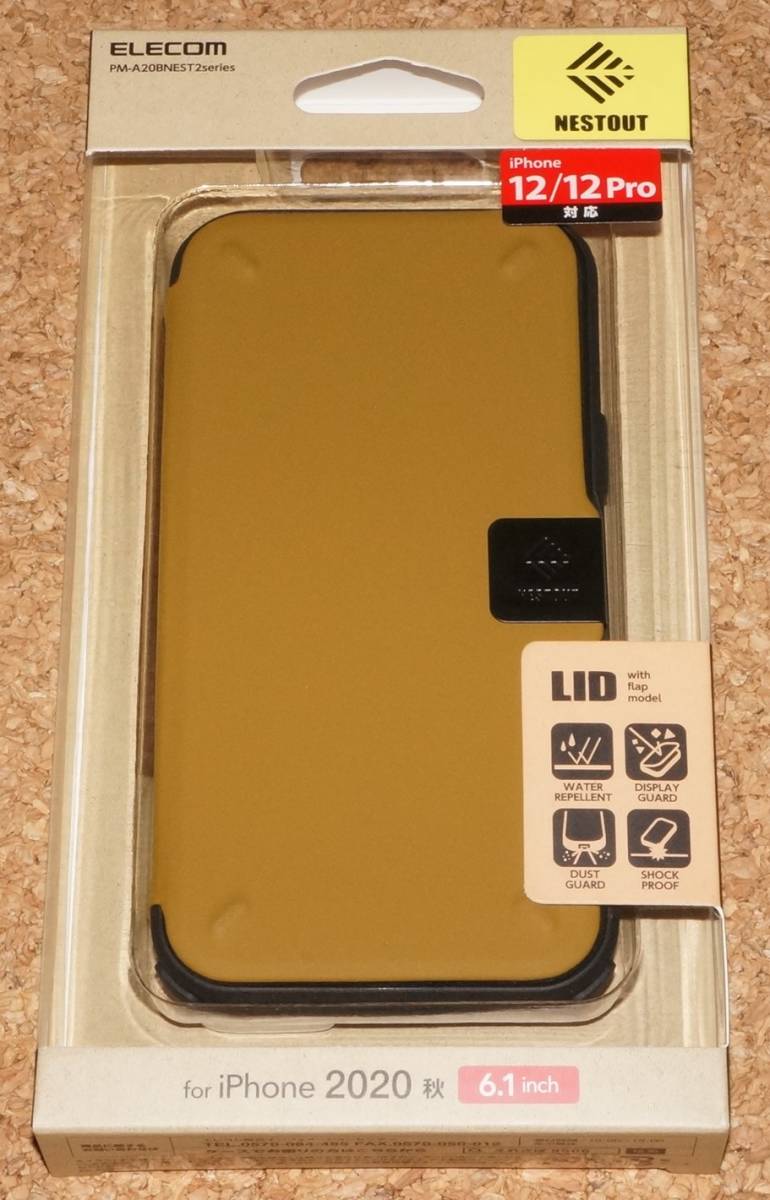 ELECOM iPhone12/12Pro NESTOUT LID アウトドア仕様 フラップタイプ コヨーテブラウン(iPhone 12/12 Pro用)｜売買されたオークション情報 ...