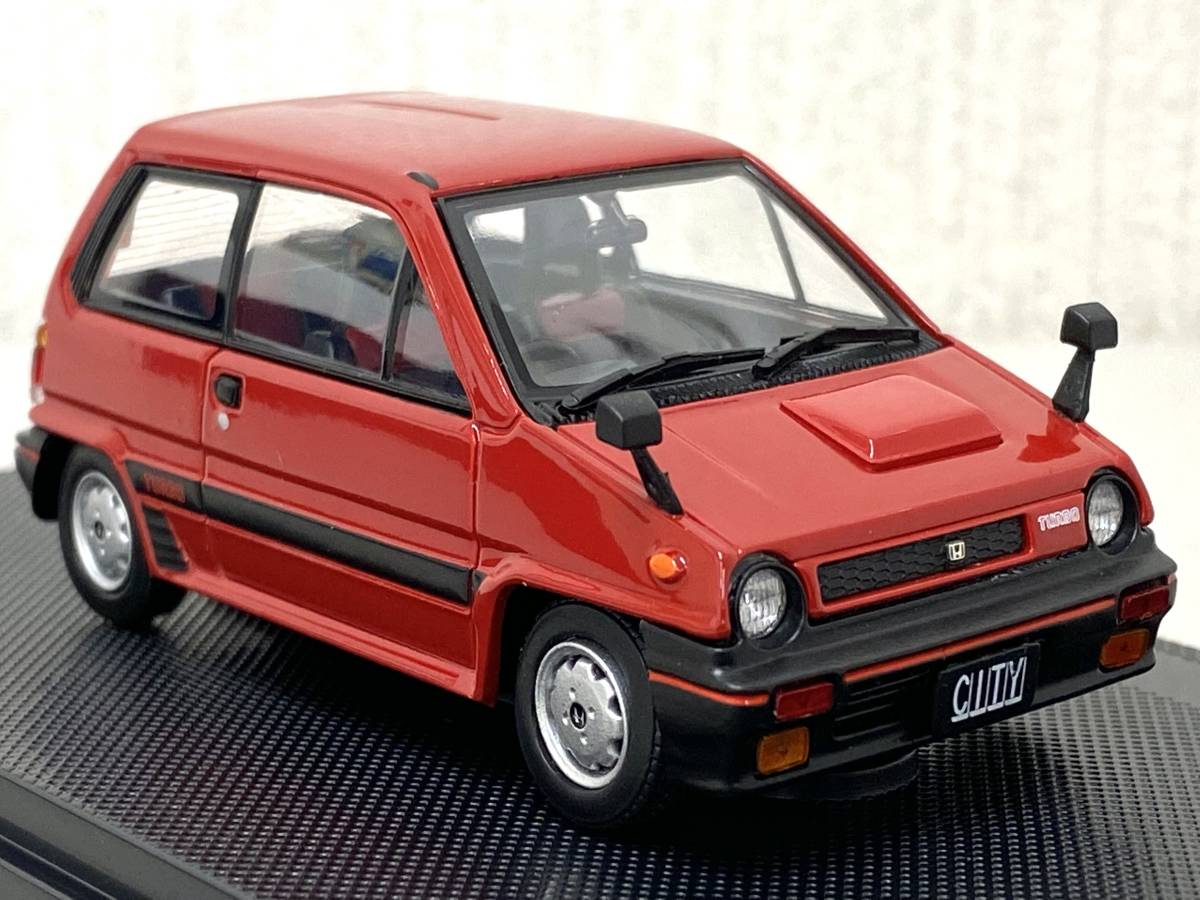 ＜絶版 未展示＞EBBRO エブロ 1/43 Honda City Turbo 1982 RED ホンダ シティ ターボ 赤(乗用車)｜売買さ ...