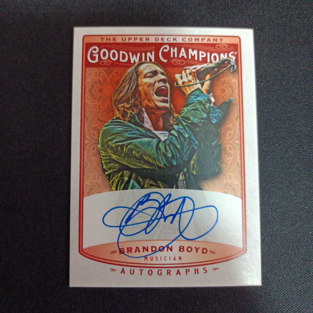 upperdeck goodwin champions 2019 brandon boyd ブランドンボイド INCUBUS Auto ...