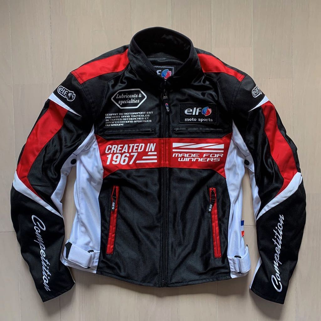 elf エルフ メッシュジャケット EJ-S103 BLACK/WHITE Sサイズ 定価20680円 3点プロテクター装備 正規 A40428-23(Sサイズ)｜売買されたオークション情報 ...