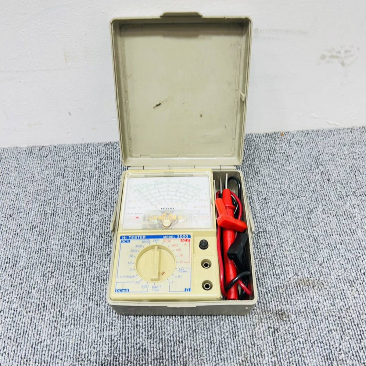 220415-61 送料520円 HIOKI Hi TESTER ハイテスター MODEL 3000 アナログテスター 測定器 マルチテスター ...