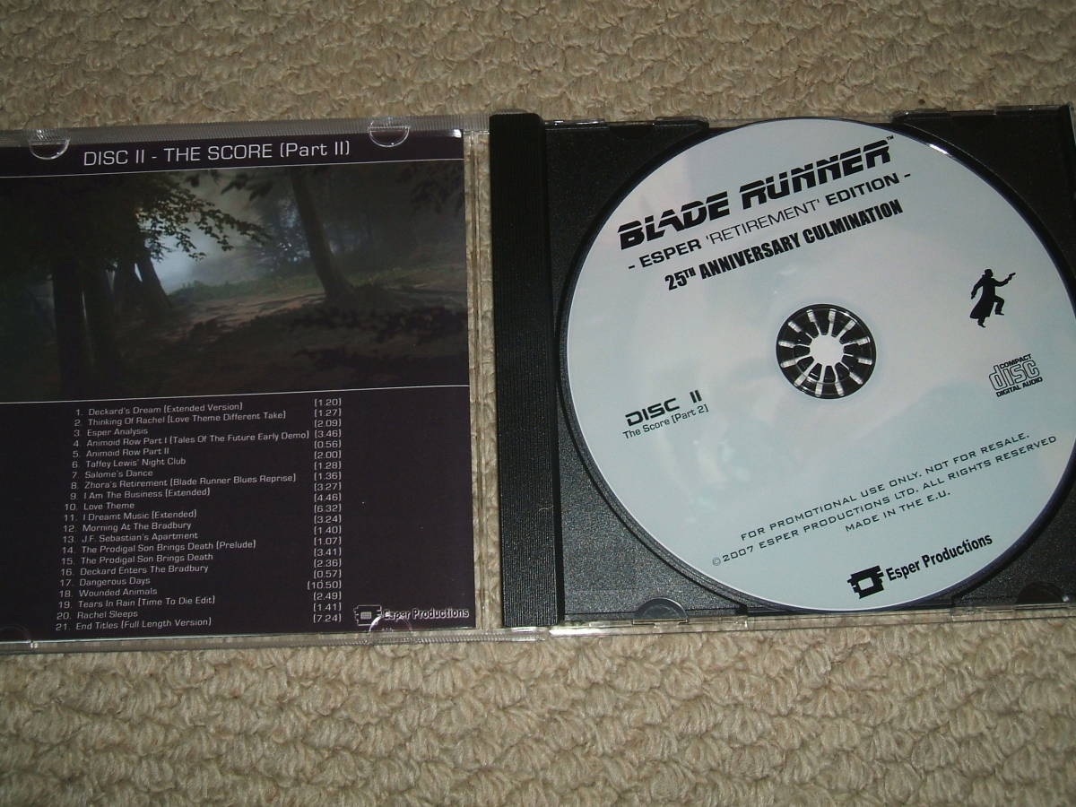 ブレードランナー Blade runner Esper retirement edition CD5枚＋ブルーレイディスク ヴァンゲリス(SF ...
