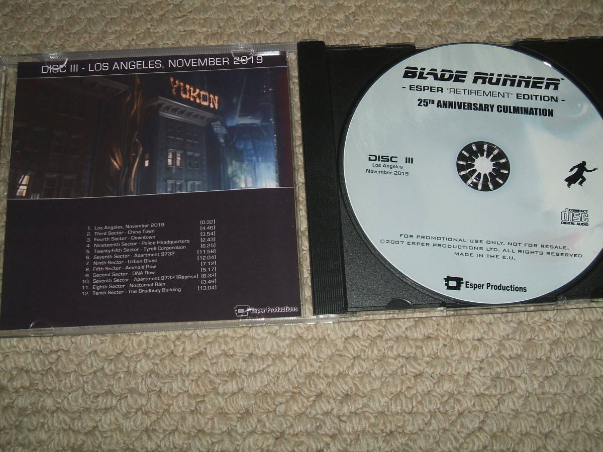 ブレードランナー Blade runner Esper retirement edition CD5枚＋ブルーレイディスク ヴァンゲリス(SF ...