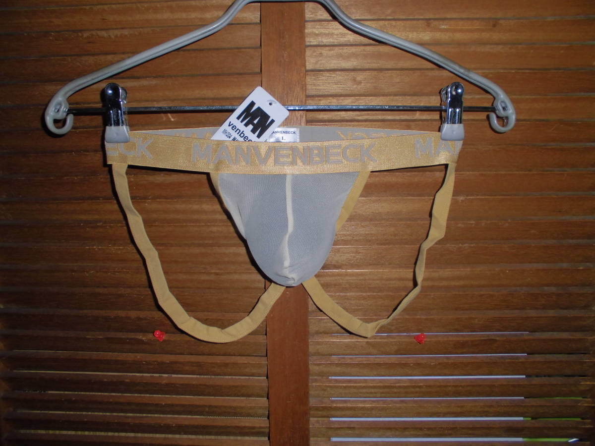 e097 MANVENBECK メンズ マイクロメッシュジョックストラップ L クリーム/ゴールドトリム(XLサイズ以上)｜売買されたオークション情報、yahooの商品情報をアーカイブ公開 ...