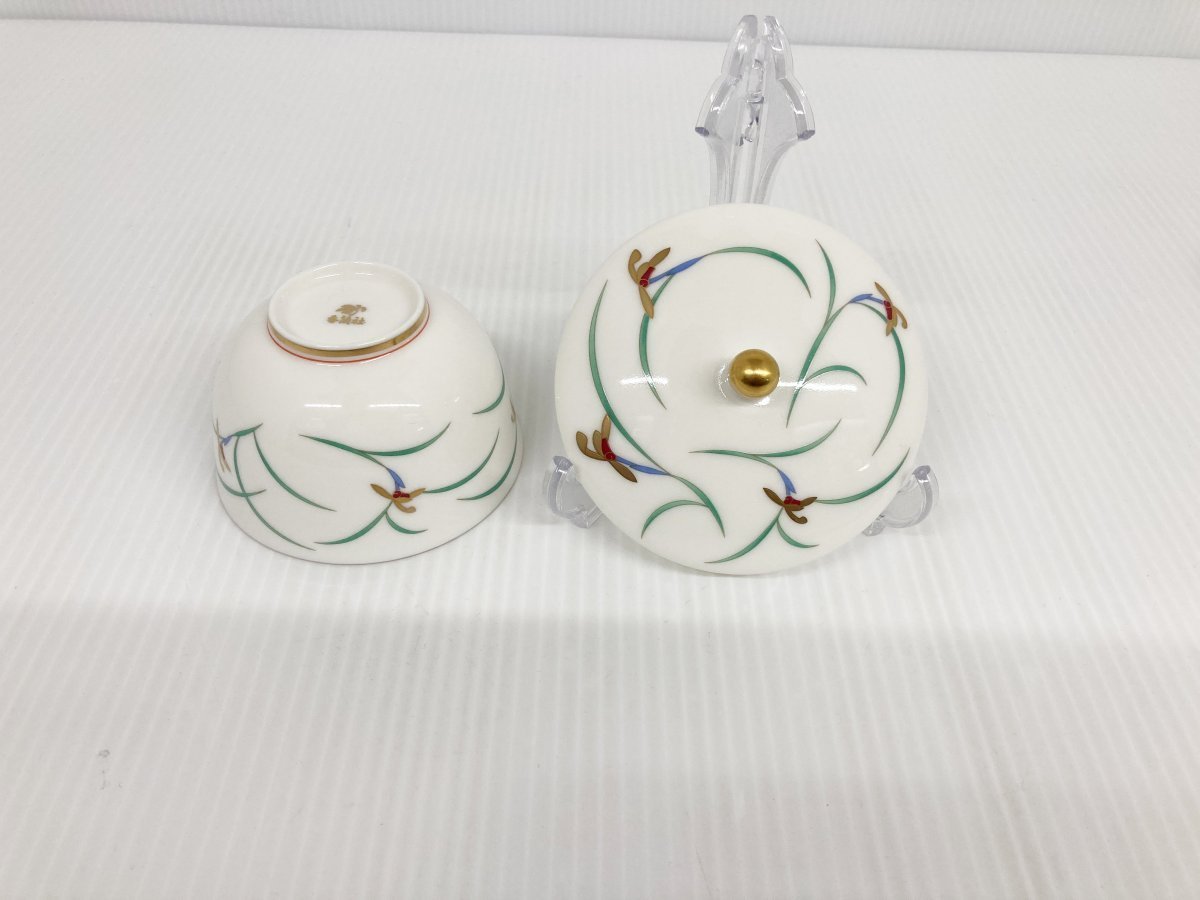 有田焼 香蘭社 KORANSHA リンドフィールド 蓋付湯呑揃 5客 W1110-CF LIND FIELD Arita porcelain Japanese tea cup with lid ...