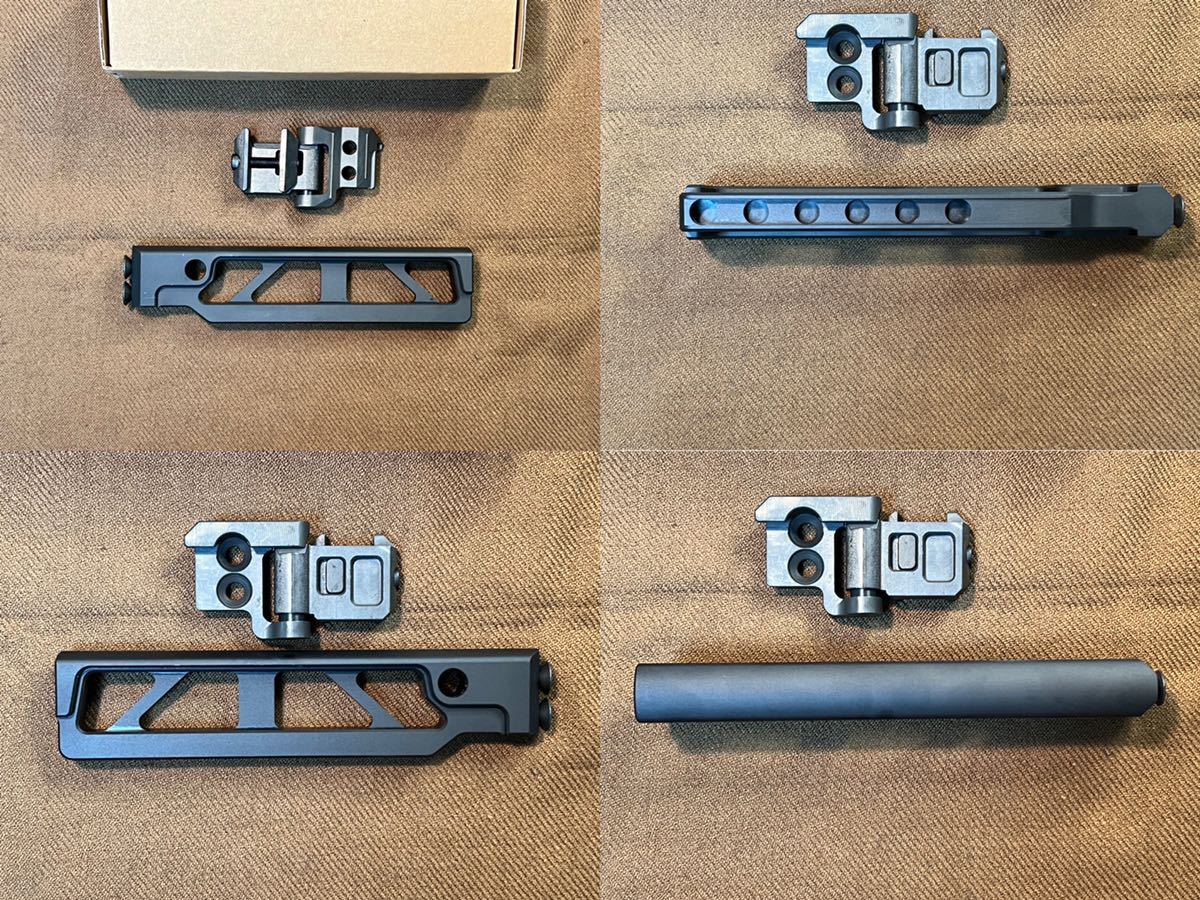5KU JMAC Customs ST-6タイプ M4ストック対応 20mmレール用 スケルトンフォールディングストック SIG MCX ...
