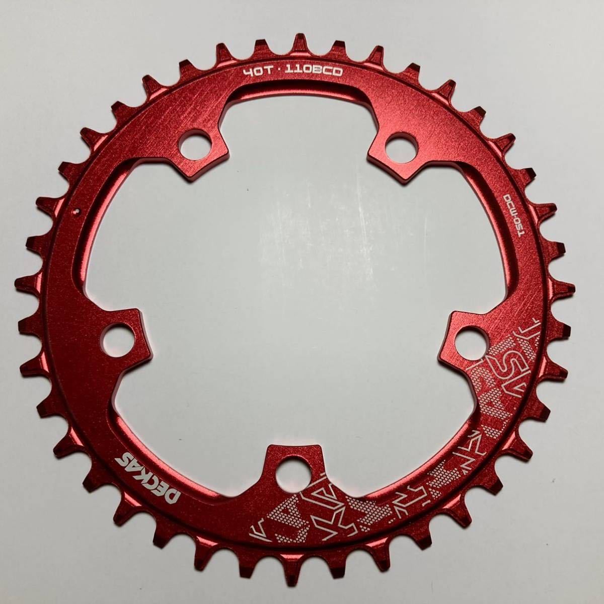 40T ナローワイドチェーンリング pcd bcd 110 赤 レッド(チェーンリング)｜売買されたオークション情報、yahooの商品情報を ...