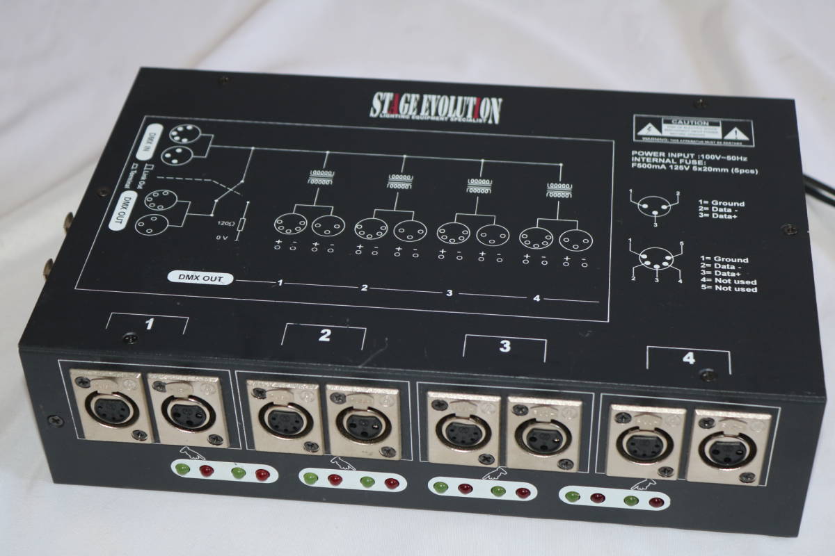1098 STAGE EVOLUTION DMXD4 分配機 ステージエボリューション ステージ機材 ライブハウス(レコーディング、PA機器)｜売買されたオークション情報、yahooの商品情報 ...