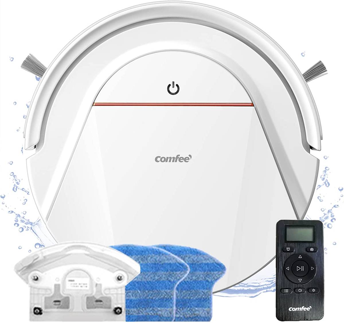COMFEE' VCR03 水拭き両用 ロボットクリーナー 7.8cm薄型 予約設定 静音 リモコン遠隔操作 落下防止 自動充電 衝突防止 長時間連続稼働(ロボットタイプ)｜売買された ...