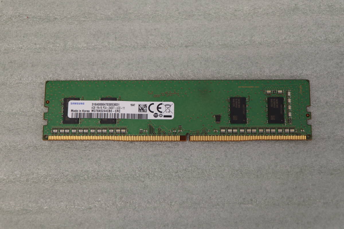 SAMSUNG M378A5244CB0 4GB 1Rx16 PC4-2400T み#1197GK 0610SEK(DIMM)｜売買された ...