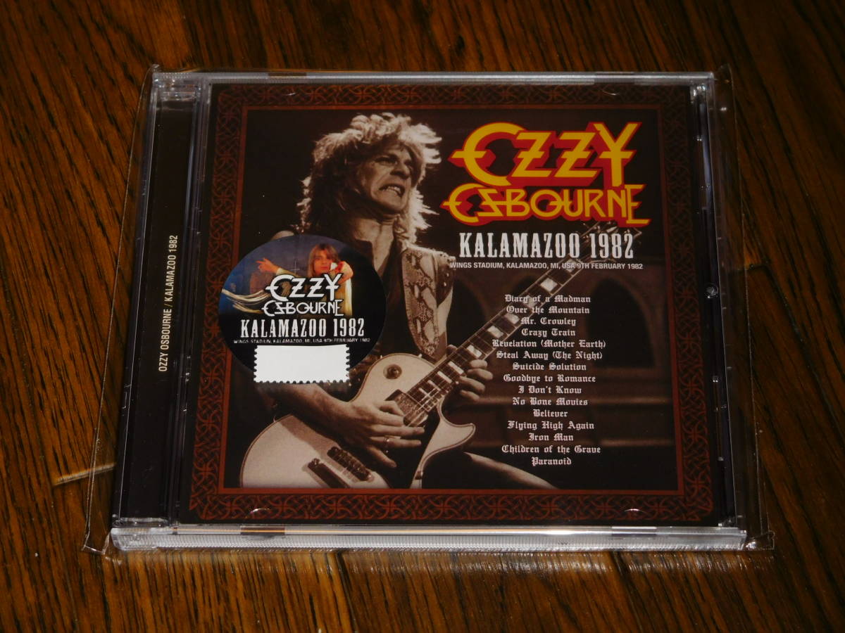 OZZY OSBOURNE / KALAMAZOO 1982 初回ナンバリングステッカー付 ZODIAC Randy Rhoads Rudy ...