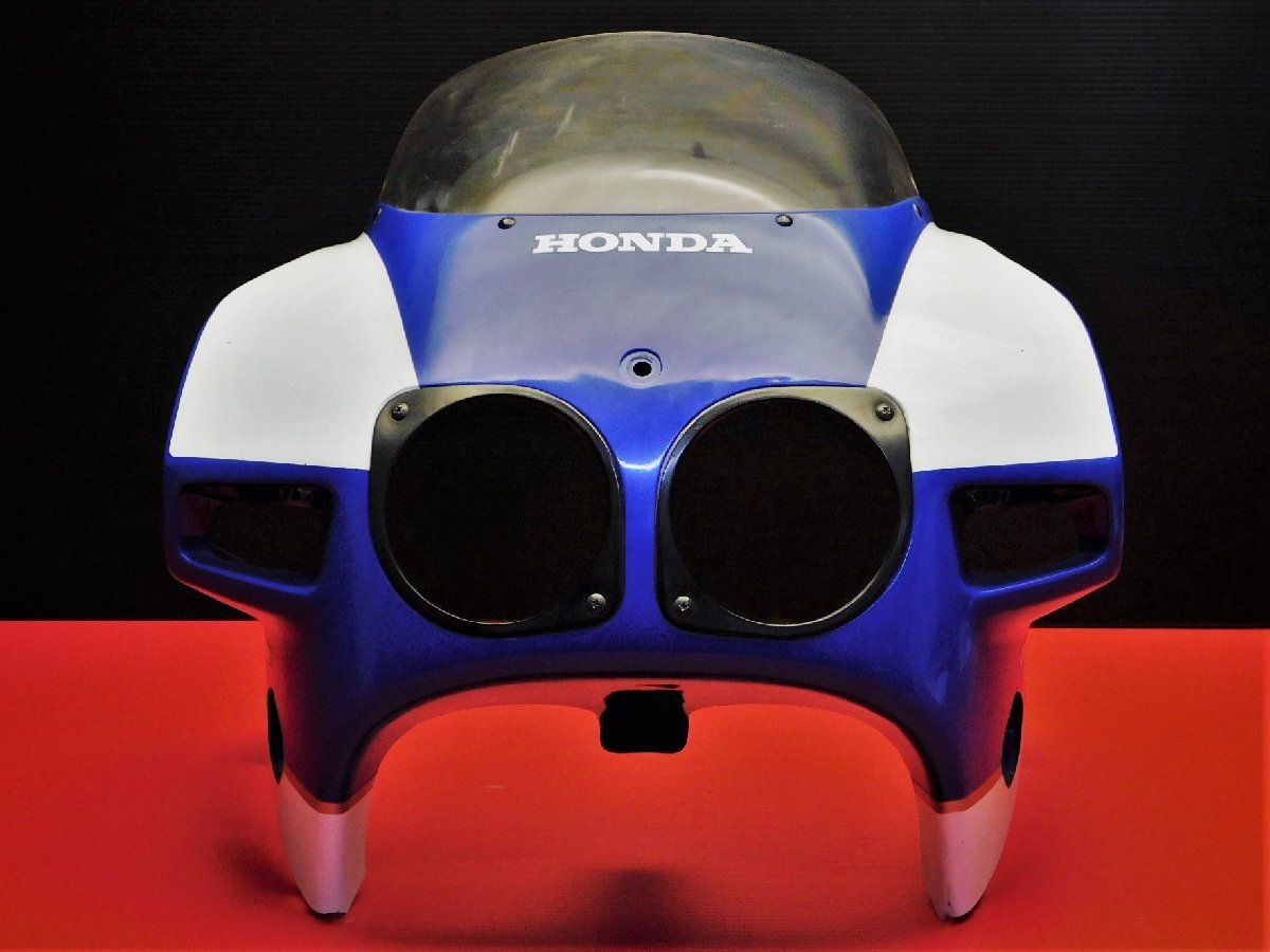 評価A 送料0円 CBR400RR NC23 純正 アッパー カウル ウインド スクリーン シールド 付 当時物 84100-KY2-7000 ...