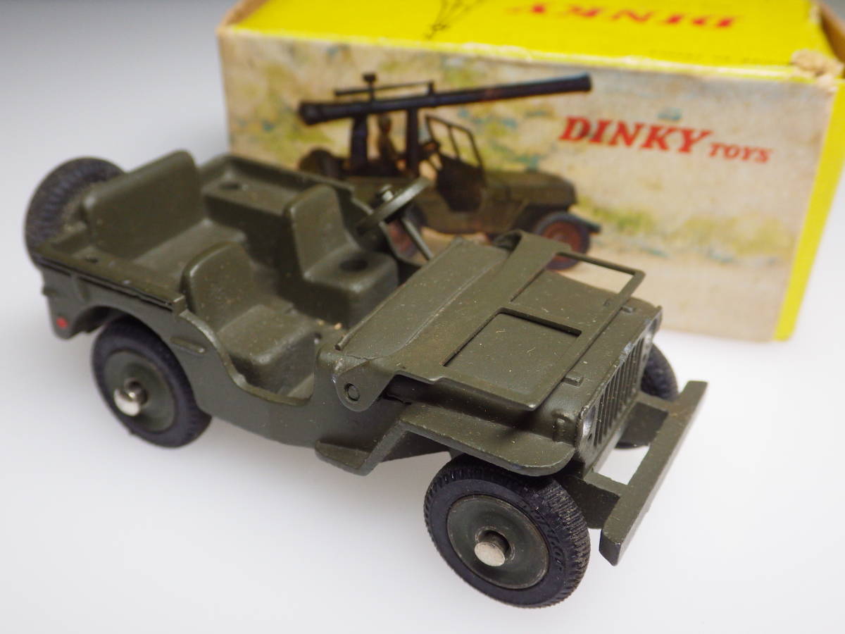 G5 元箱付き 当時物 玩具 DINKY TOYS JEEP AVEC CANON 829 ジープ 軍用車 レトロ おもちゃ ディンキー 模型 ...