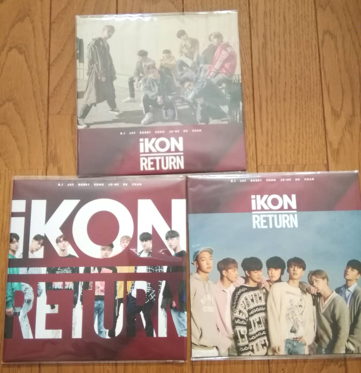 iKON /RETURN CD 3枚セット アイコン 韓国 YG B.I ハンビン JAY ジナン BOBBY バビ SONG ソン DK ...