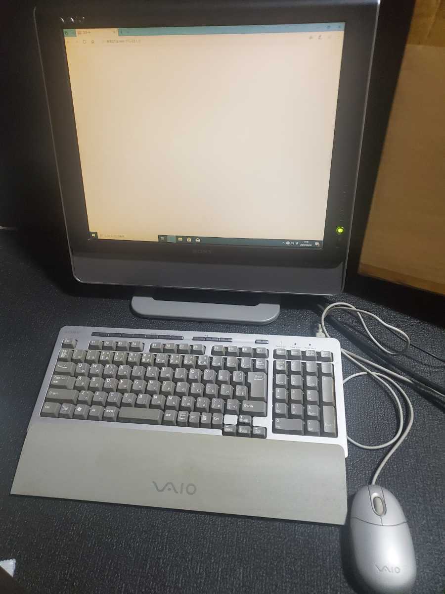 SONY VAIO type HX 純正 付属品 17インチ モニター マウス キーボード PCVD-17SM2/K PCVA-KB8P/J PCVA-MS1PL ジャンク扱い バイオ(17 ...