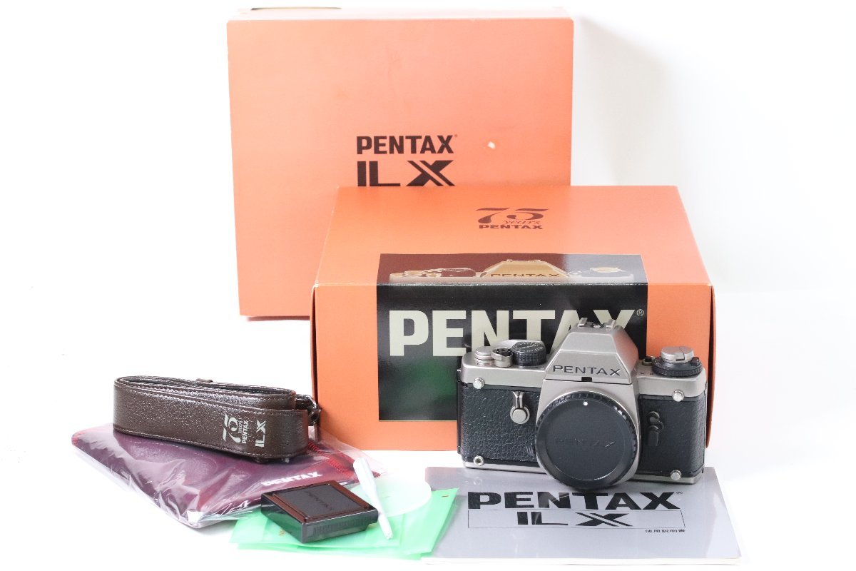 PENTAX ペンタックス LX チタン ボディ 75周年記念モデル MF 一眼レフ フィルムカメラ ストラップ 箱 使用説明書付 40082-HY⑤(ペンタックス)｜売買されたオークション ...