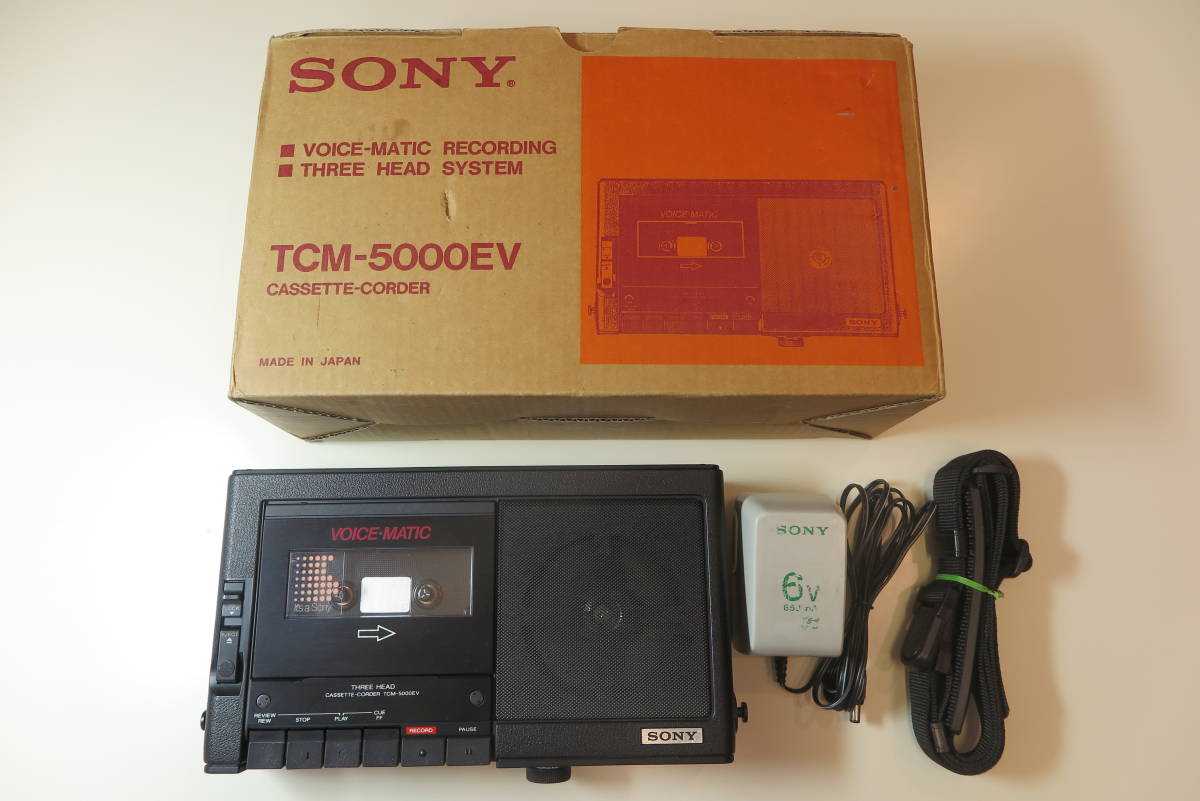 SONY デンスケ 3ヘッド モノラルカセットレコーダーTCM-5000EV(録音、再生)｜売買されたオークション情報、yahooの商品情報を ...