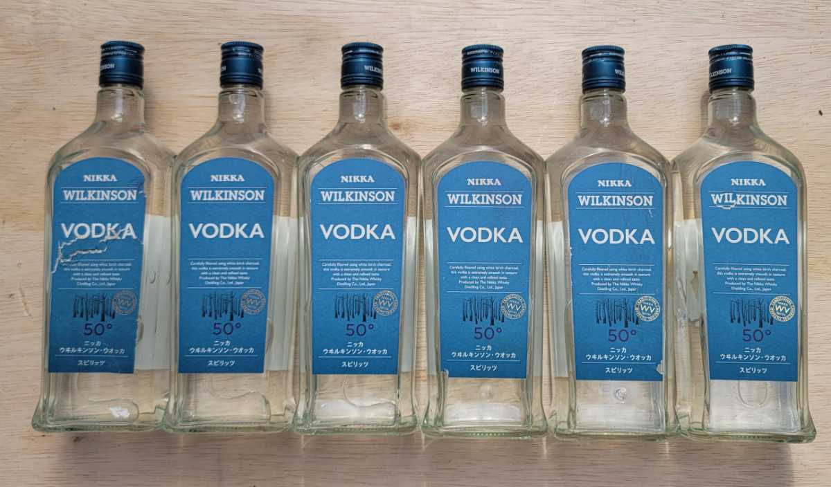 古酒 未開栓 6本セット NIKKA WILKINSON VODKA ニッカ ウィルキンソン ウォッカ スピリッツ 国産 720ml 50 ...