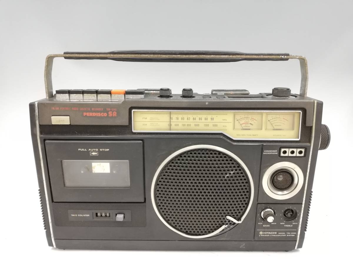 B6-265 HITACHI/日立 カセットデッキ ラジカセ PERDISCO/パディスコ 型番：TRK-5140 品(ラジカセ)｜売買された ...