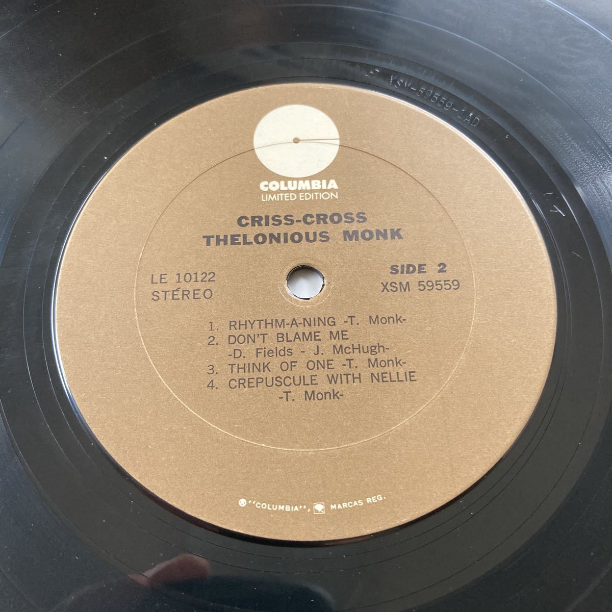 セロニアス モンク THELONIOUS MONK／CRISS-CROSS COLUMBIA 米国盤 LE 10122 / with ...