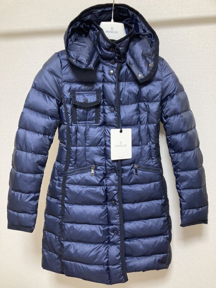MONCLER HERMINE モンクレール エルミンヌ ネイビー 00 ダウンジャケット ダウン コート 正規品 国内定価290400円 ...