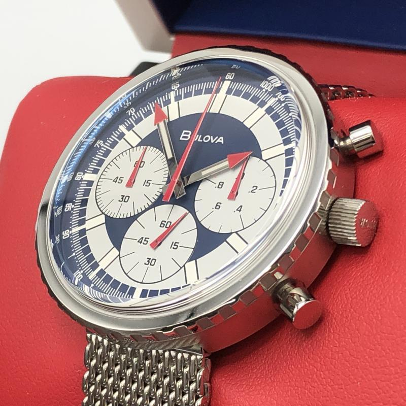 BULOVA ブローバ 96K101 アーカイブコレクション クロノグラフC シルバー ネイビー 240010370531(ブローバ)｜売買さ ...