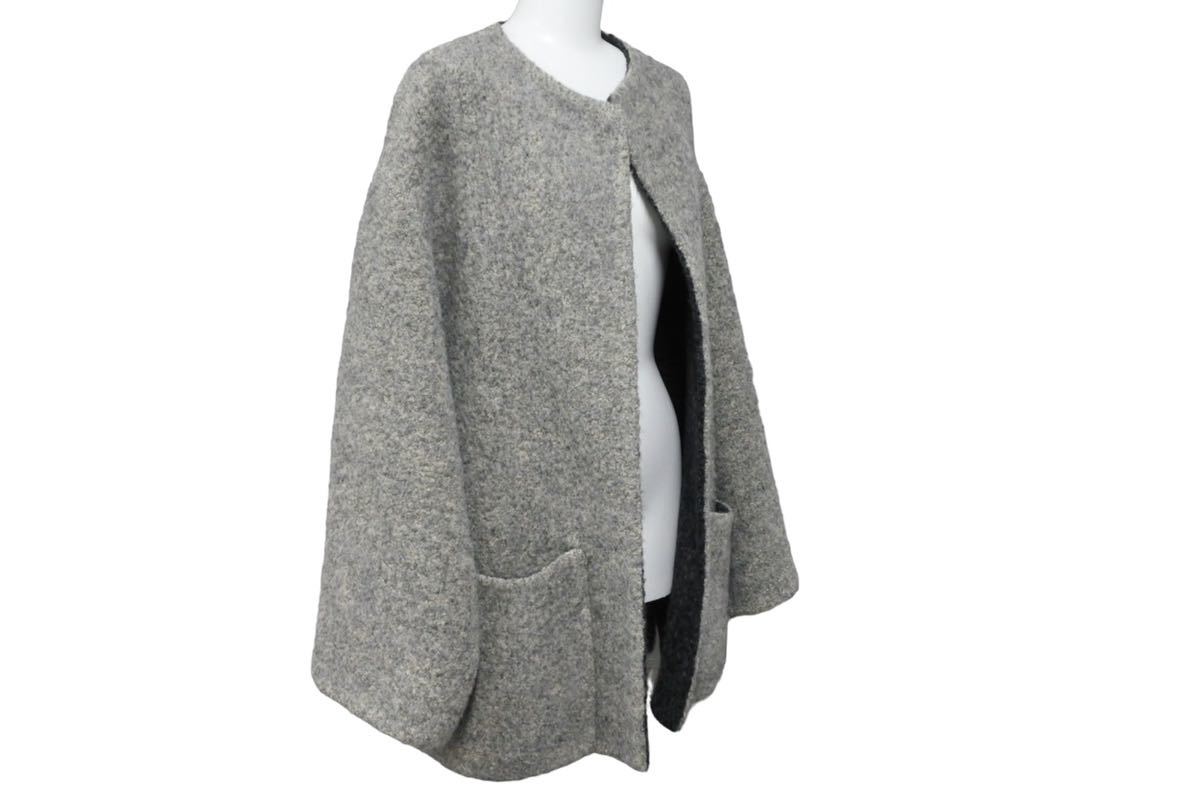 2000AW マルジェラ期 HERMES エルメス リバーシブルコート ノーカラー ジャケット アルパカ グレー サイズ38 アウター 極 43449 正規品(その他)｜売買されたオークション ...